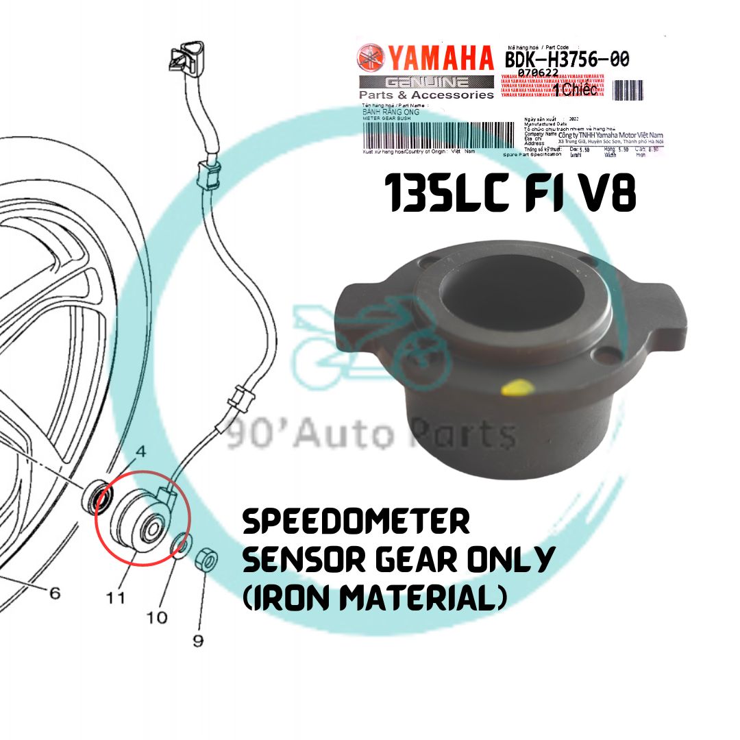 SPEEDOMETER SENSOR GEAR ORIGINAL METER GEAR SENSOR ORIGINAL HLY YAMAHA ...