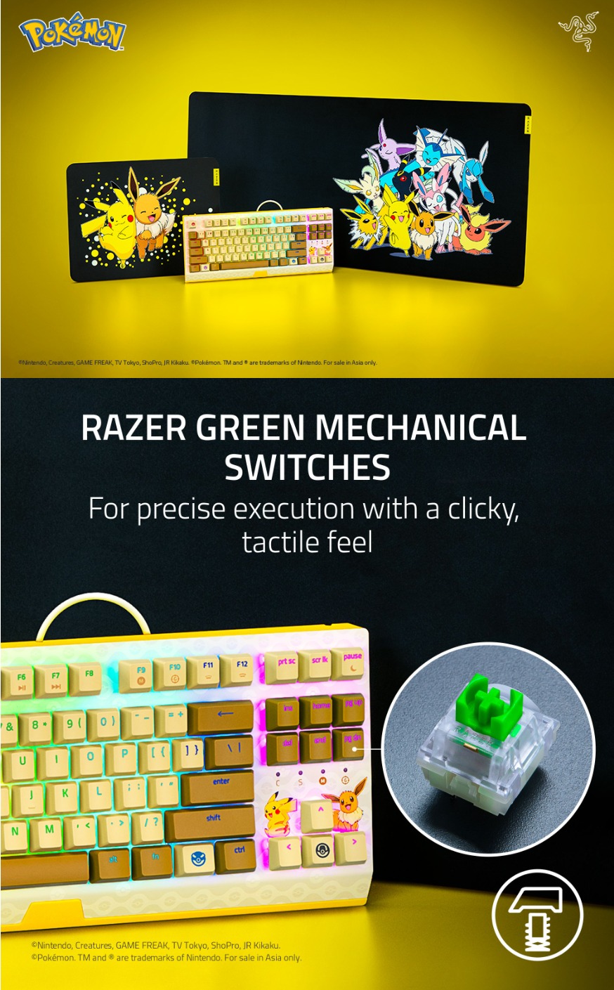 Razer BlackWidow V3 Tenkeyless Compact Mechanical Keyboard with Razer ...
