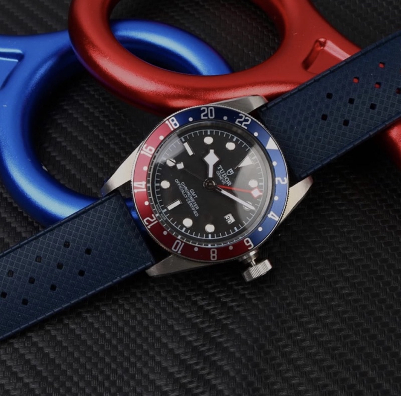 Tropical Style Silicone Watch Strap 18mm 20mm 22mm Waterproof Rubber ...