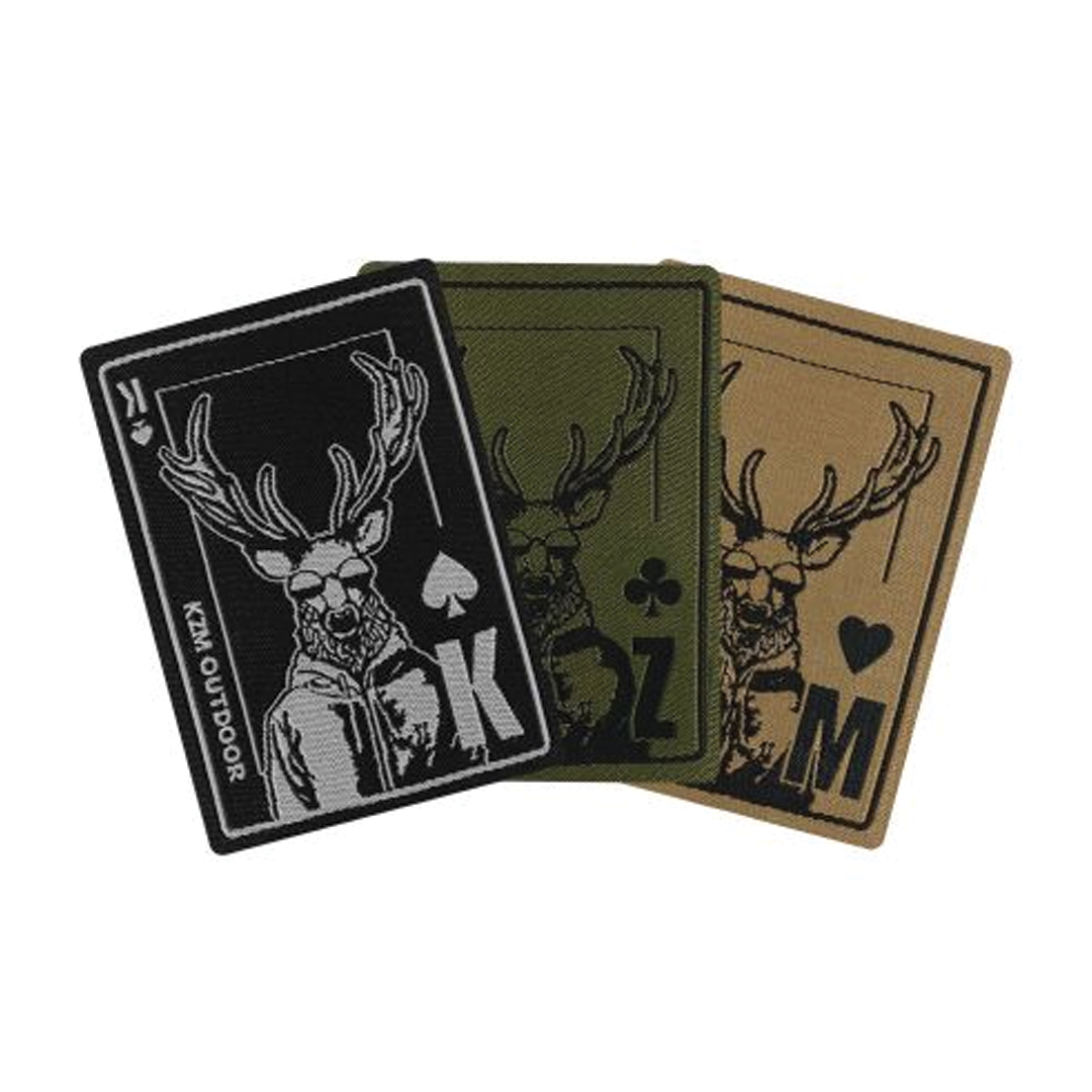 KZM Weaving Wappen 3 Pieces Set - Durable Woven Patches Velcro Badges ...