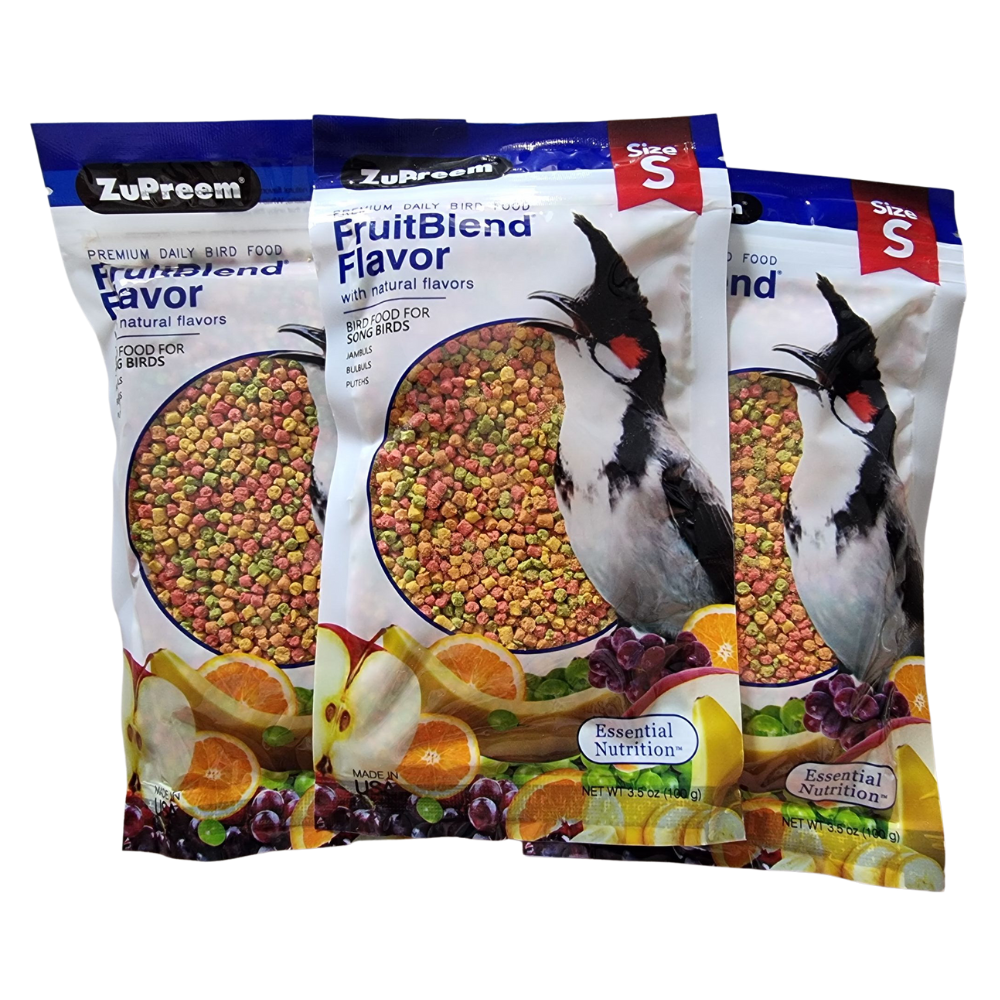 [100g] Zupreem Bird Food Natural Fruit Flavor Fruitblend Daily Dedak ...