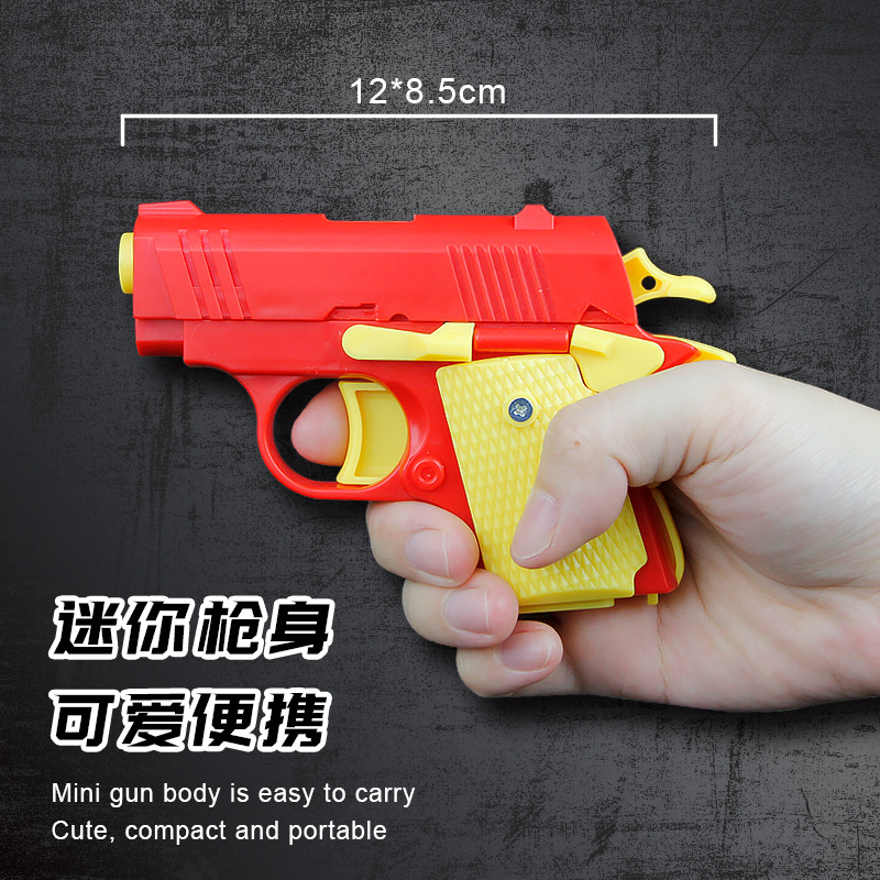 3D Funny Pistols Decompression Gravity Carrot Pistol Toys Mini Model ...
