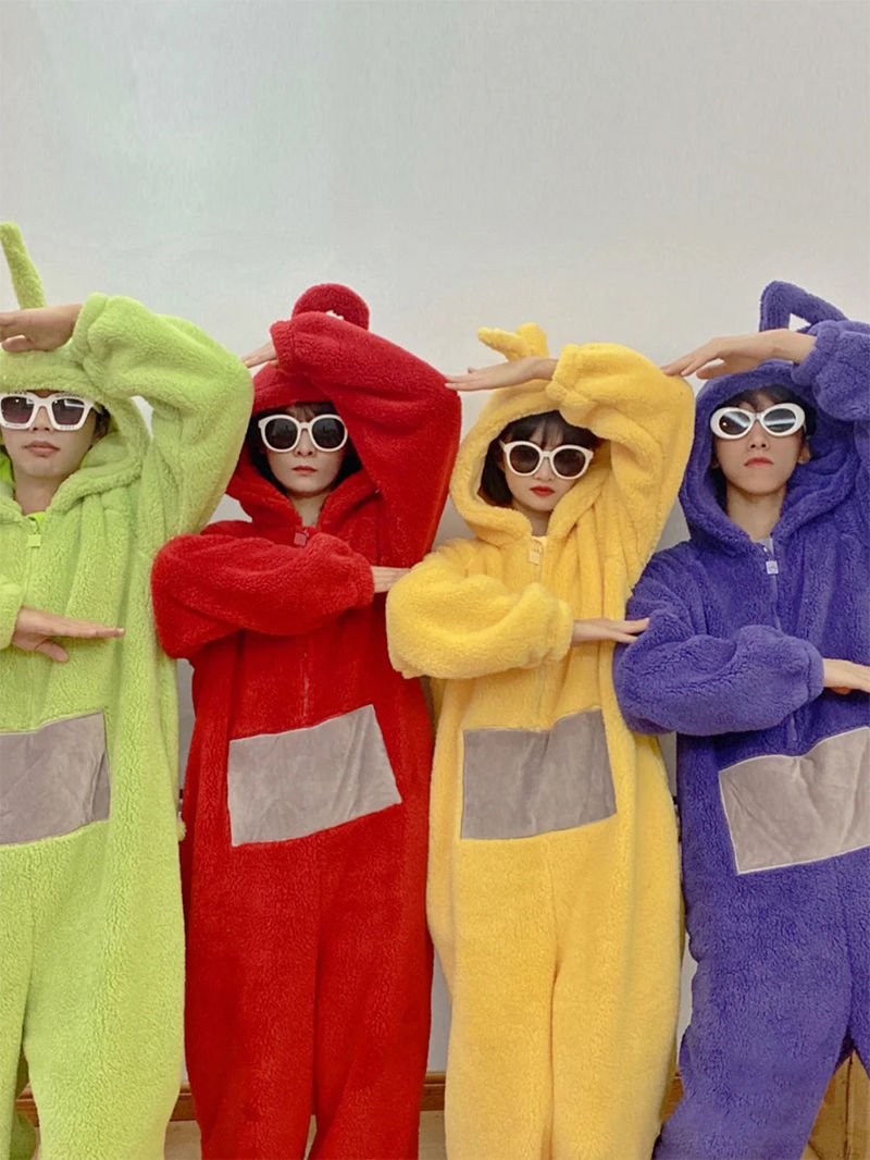 Teletubbies Costume Childs Unisex Pajamas Cosplay Sleepwear Jumpsuit ...