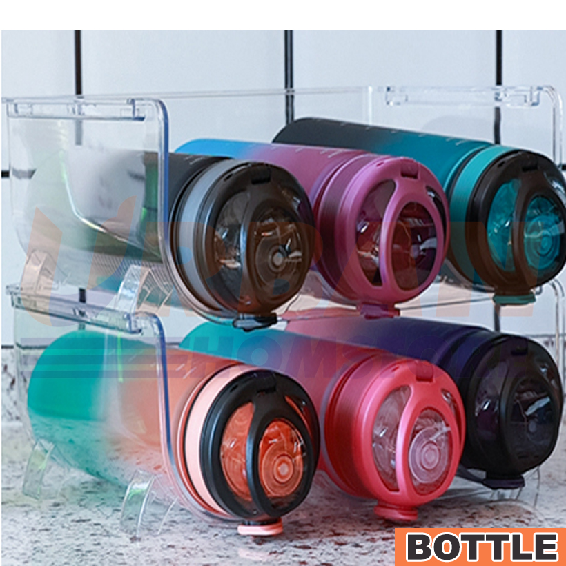 UBH Bottle holder storage Tumbler holder 3 Grid Multi-layer stackable ...