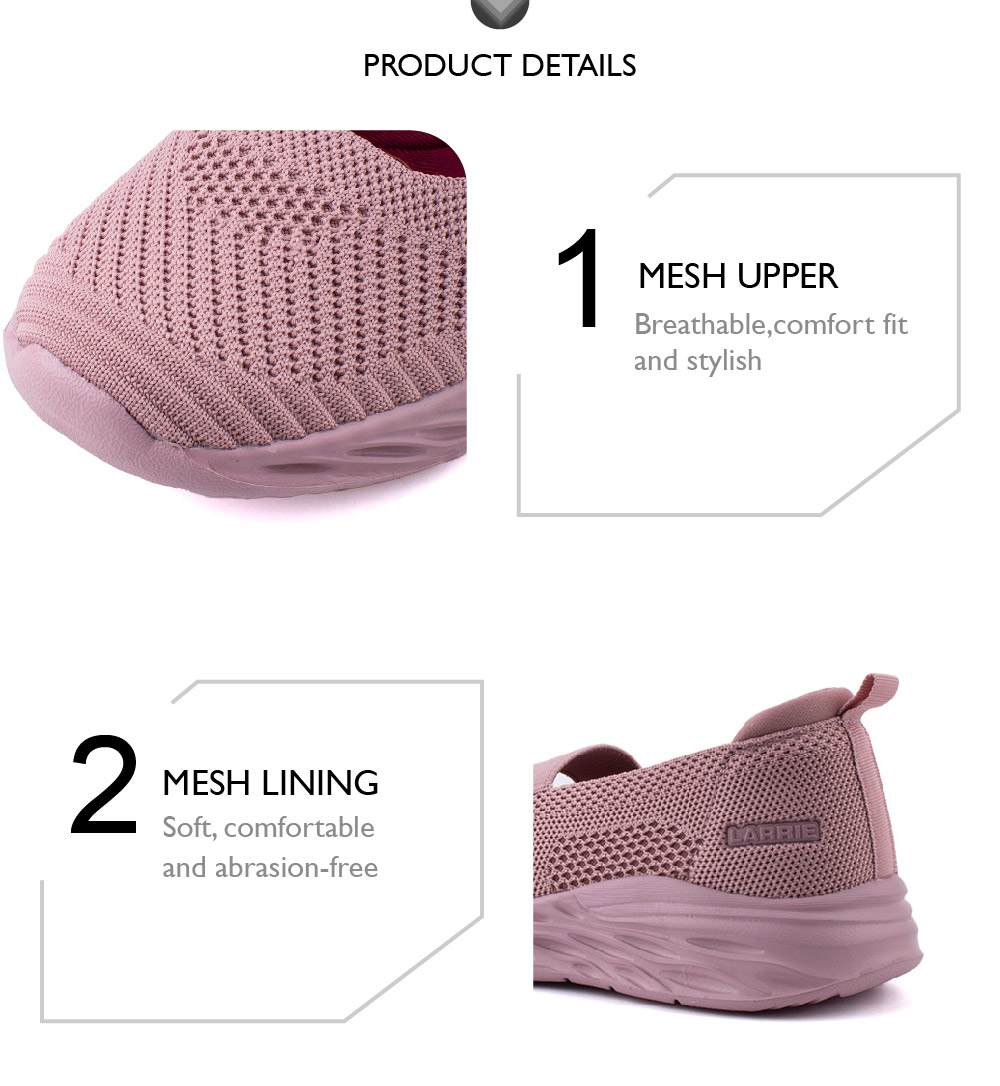 LARRIE Kasut Perempuan Pink Stretchy Sporty Flats - L62303-KN02SV-26 ...