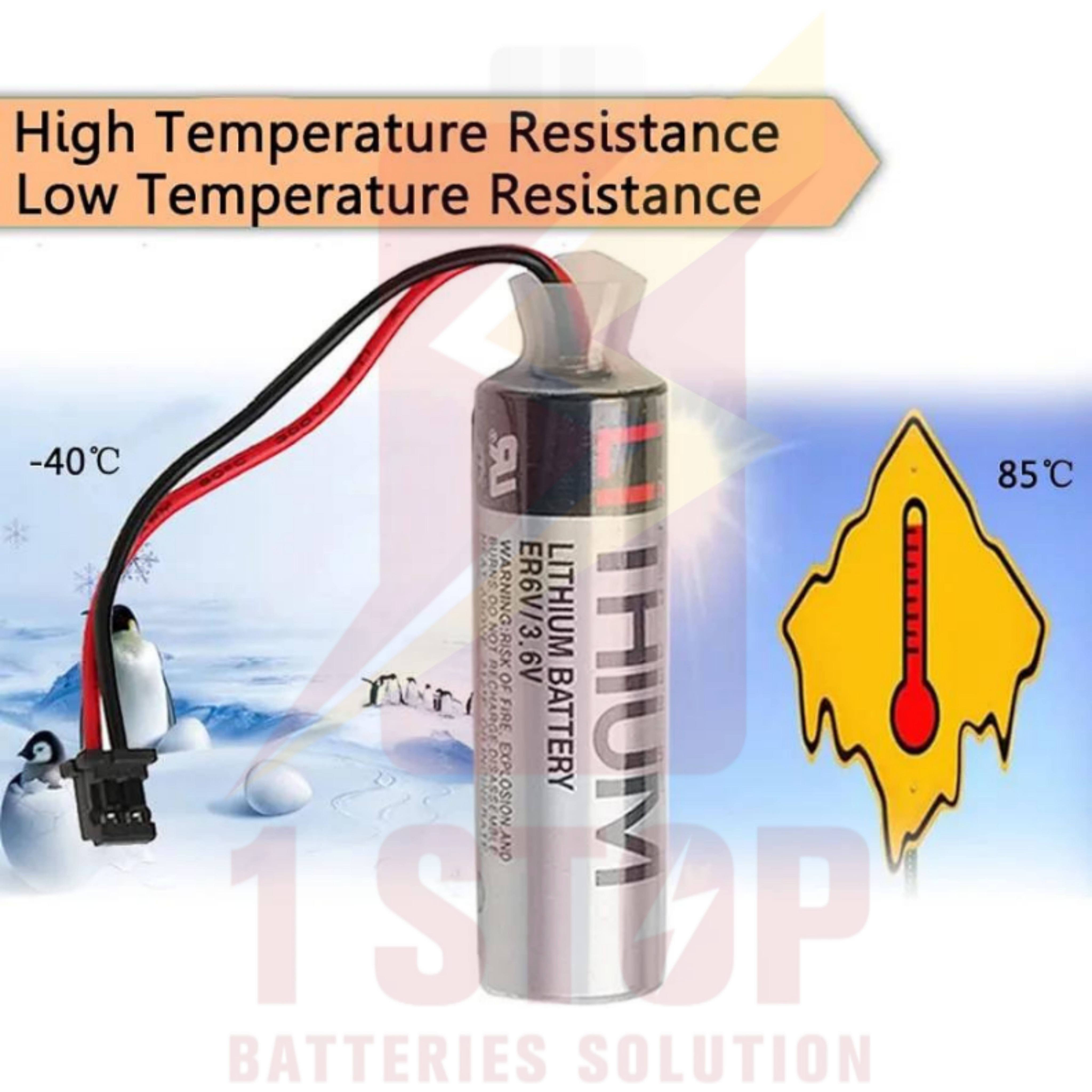 Original Toshiba ER6V 3.6V 2400mAh Lithium Batteries with Plug ...