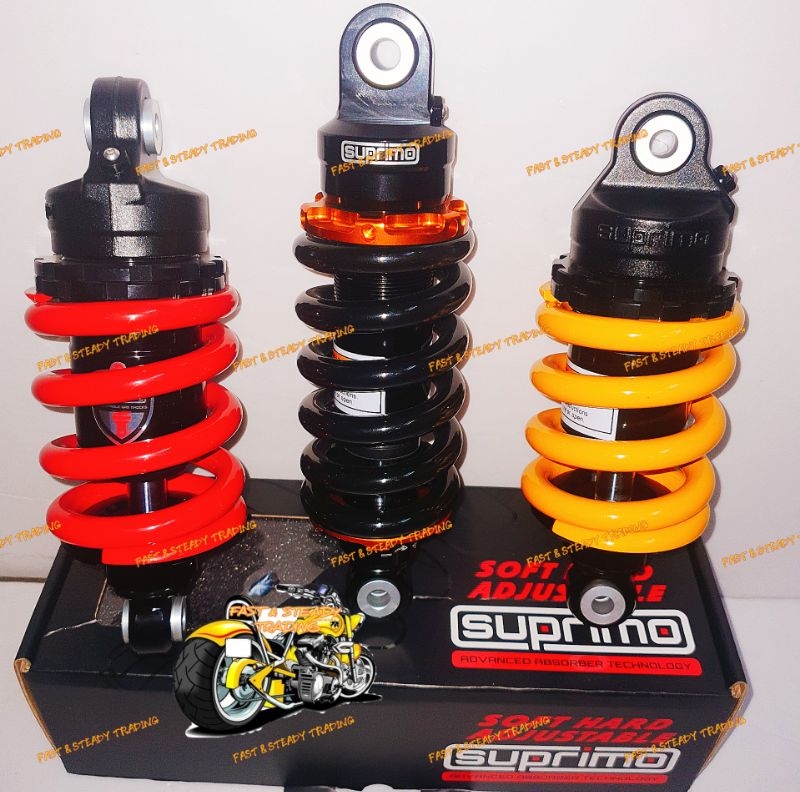 SUPRIMO ADJUSTABLE GAS MONOSHOCK V2/ V3S/ WITH TANK 200MM LC135/ 205MM Y15ZR/ 230MM RS150/ 250MM ...