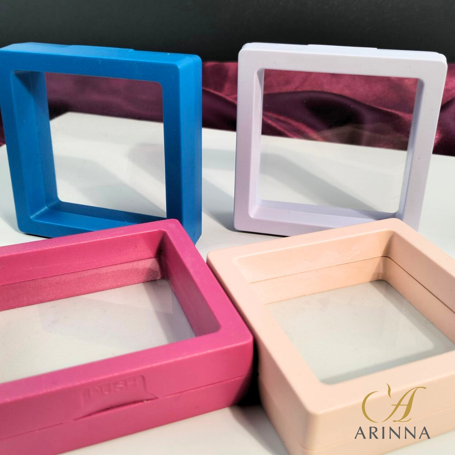ARINNA Display Elastic Jewelry Brooch Box Storage Kotak Butang Baju ...
