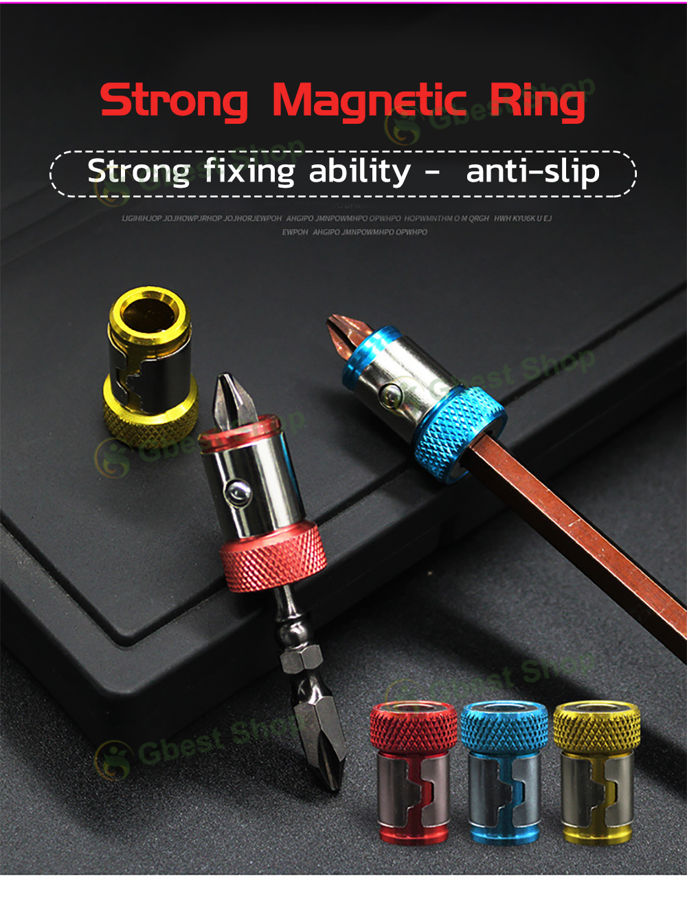 Screwdriver Magnetic Bit Holder Alloy Electric Magnetic Ring Universal ...