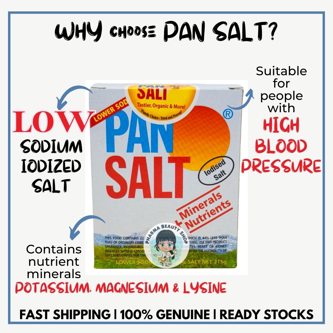 Pan Salt 215g (LOWER SODIUM CONTENT) | Shopee Malaysia