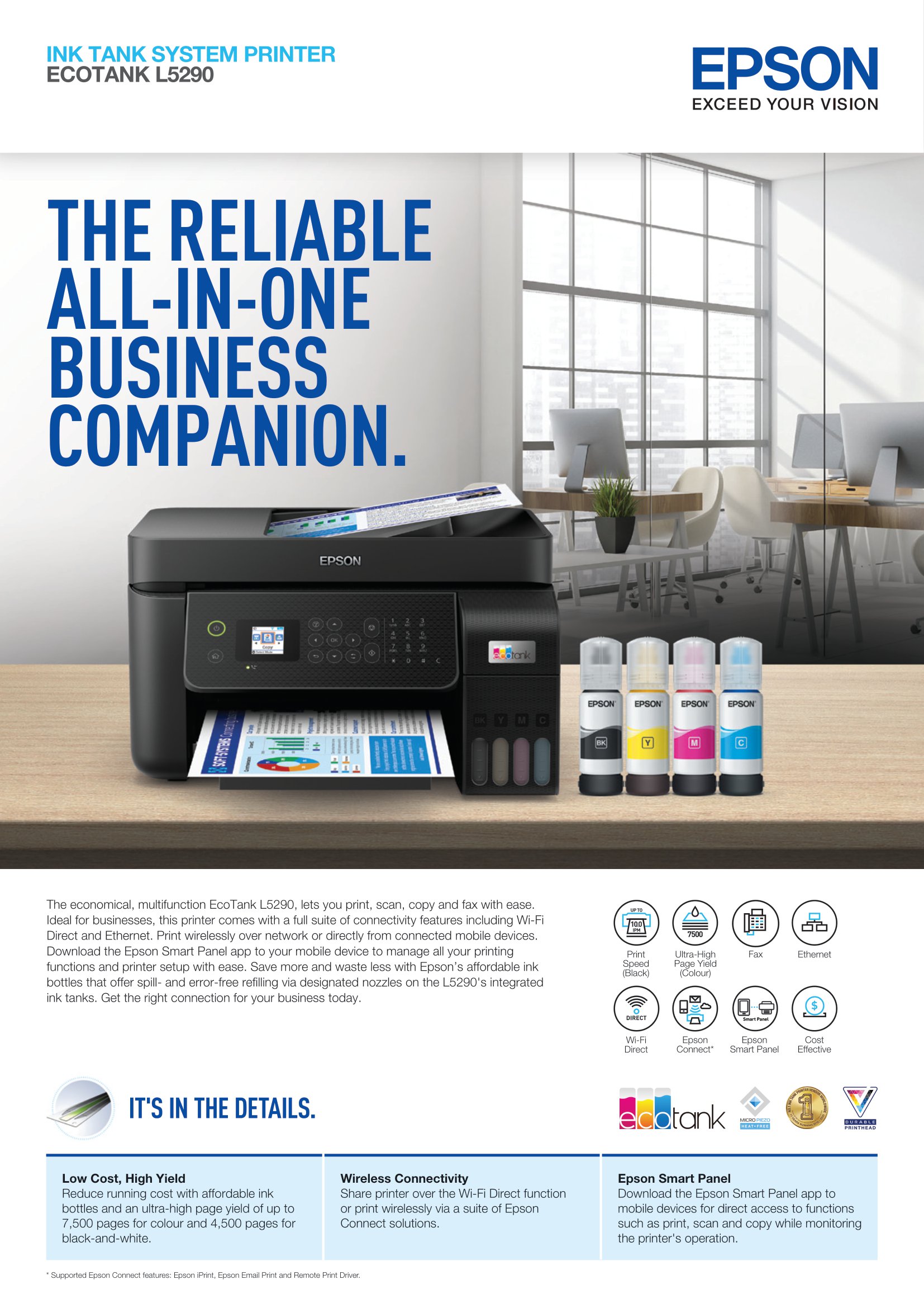 [REDDEM TNG RM50] Epson EcoTank L5290 A4 Wi-Fi All-in-One Ink Tank Printer | Shopee Malaysia