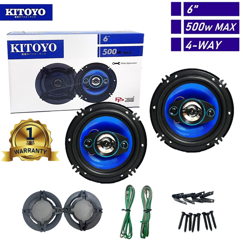 Kitoyo Speaker Kereta 6 inch 4way 500w Car Speaker Perodua Myvi Viva ...
