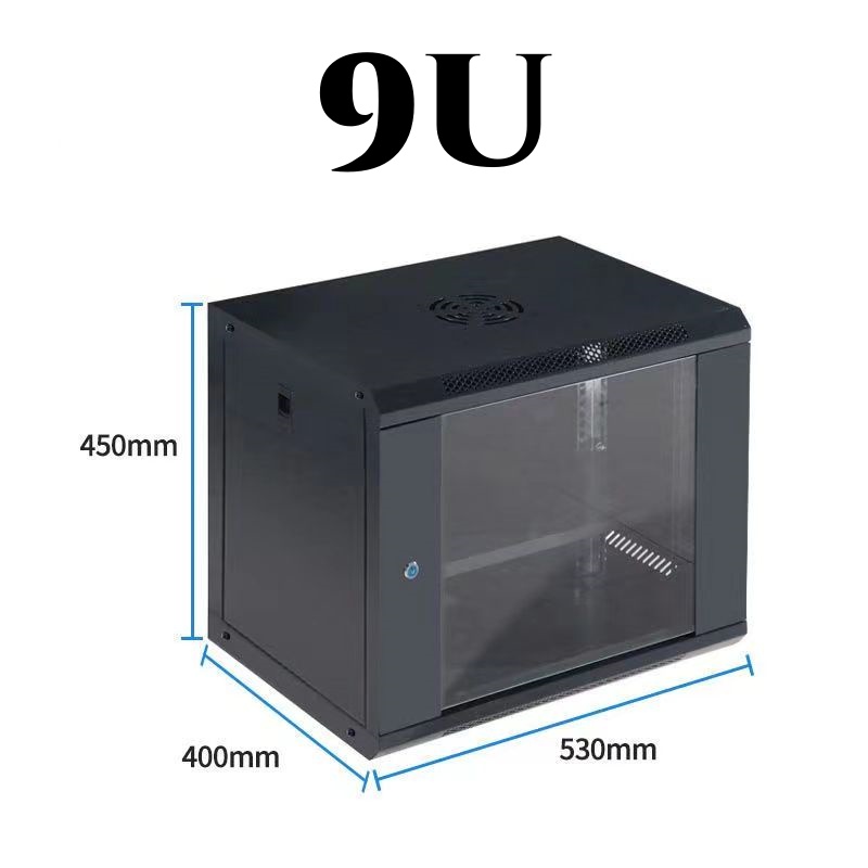 Wall Hanging Network Cabinet Glass door network router enclosure ...
