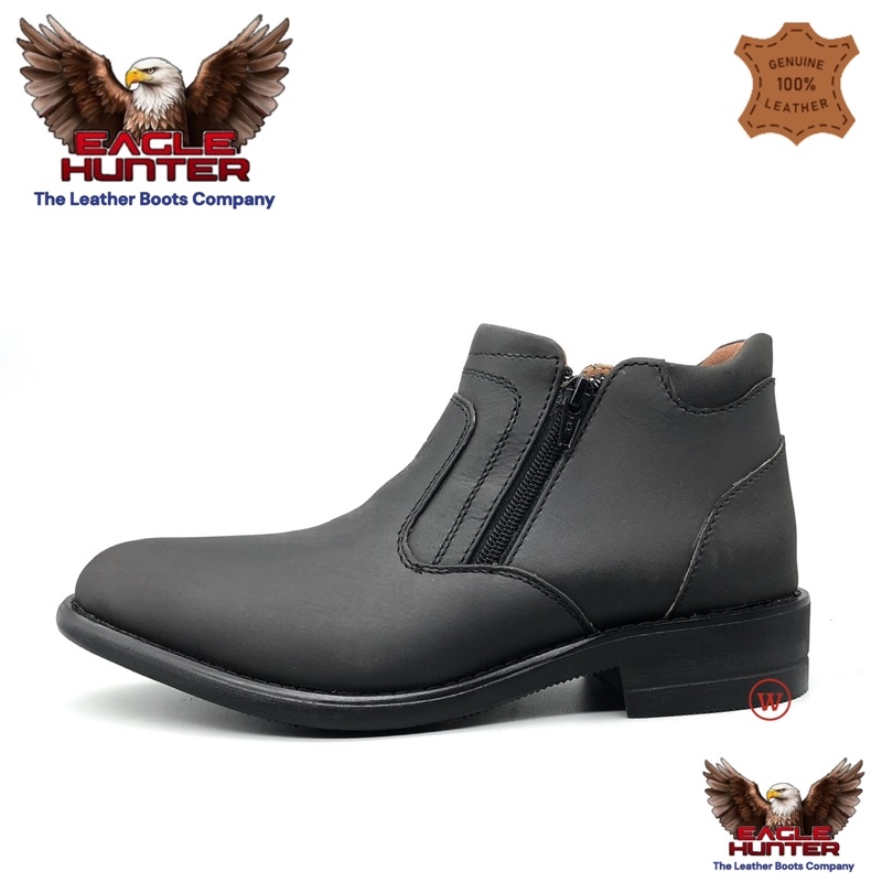 🔥New Arrivals🔥 Eagle Hunter Men’s Leather A-Shape Plain Ragen Boots ...