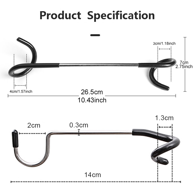 Camping Metal Hook Pole 2-way Lamp Hanger Multipurpose Hook Aluminum ...