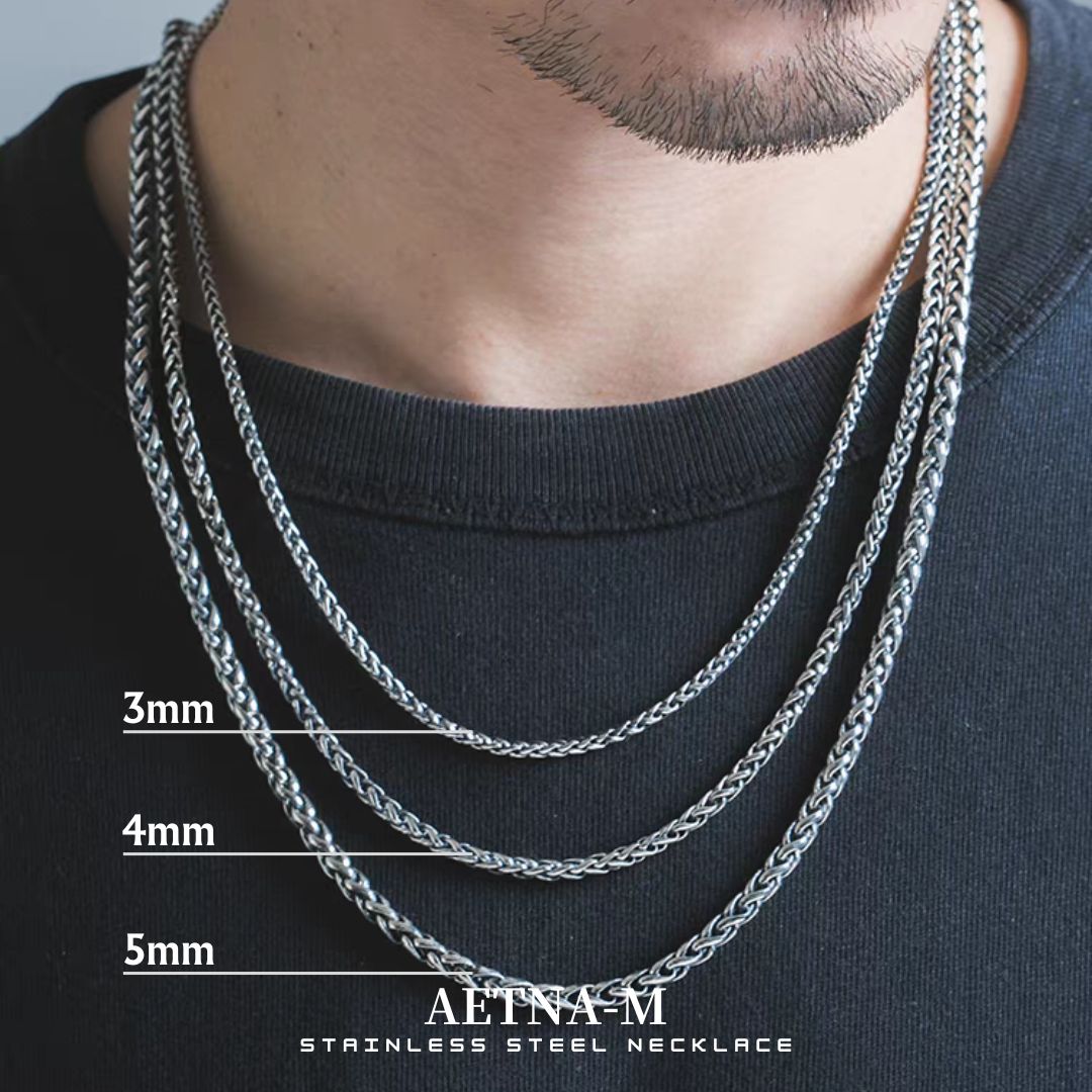 The Keel Silver Stainless Steel Necklace Chain Kalung Tidak Karat ...