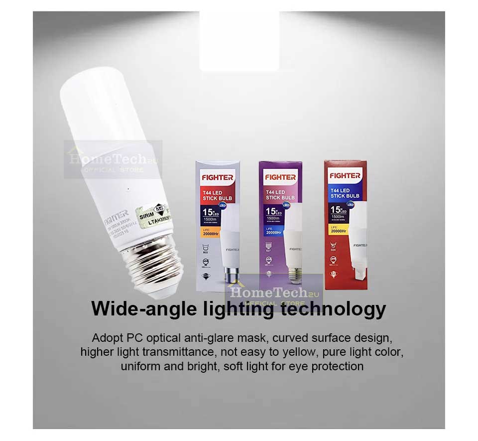 FIGHTER 10W 15W LED STICK BULB BC22 E27 PLC LED BULB LAMP SCREW PIN ...
