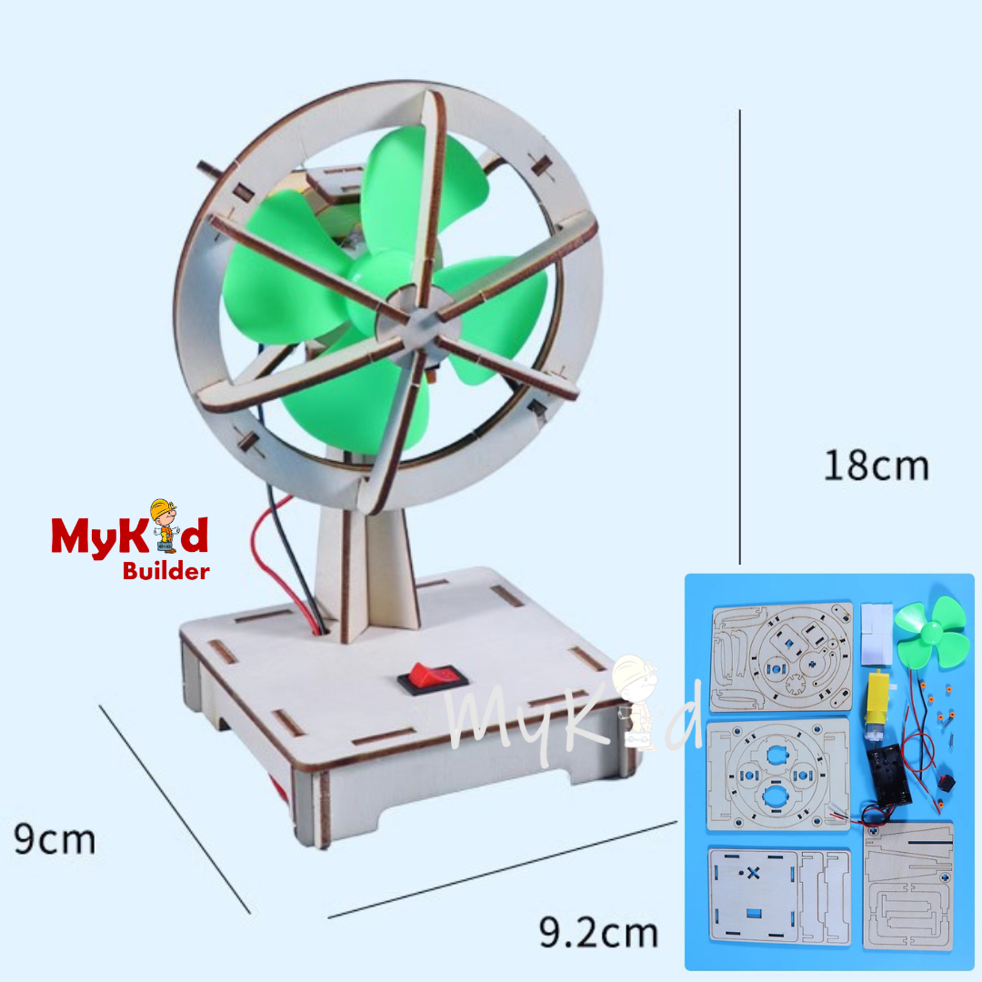 RBT Projek Kipas Berputar DIY Oscillating Fan Educational Toys ...