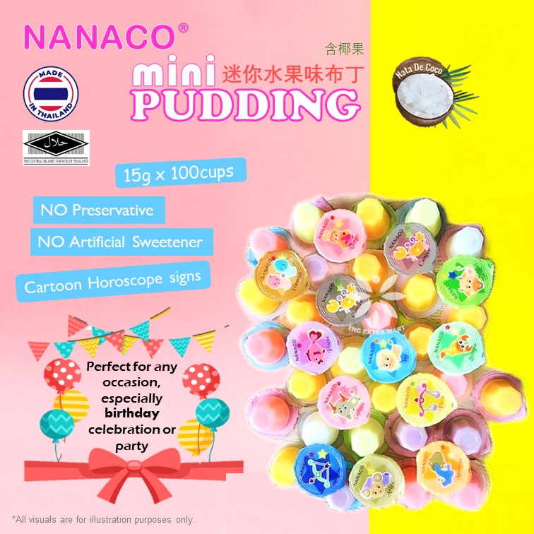 [Thailand] Halal NANACO Mini Pudding with Nata Decoco *No Preservatives ...