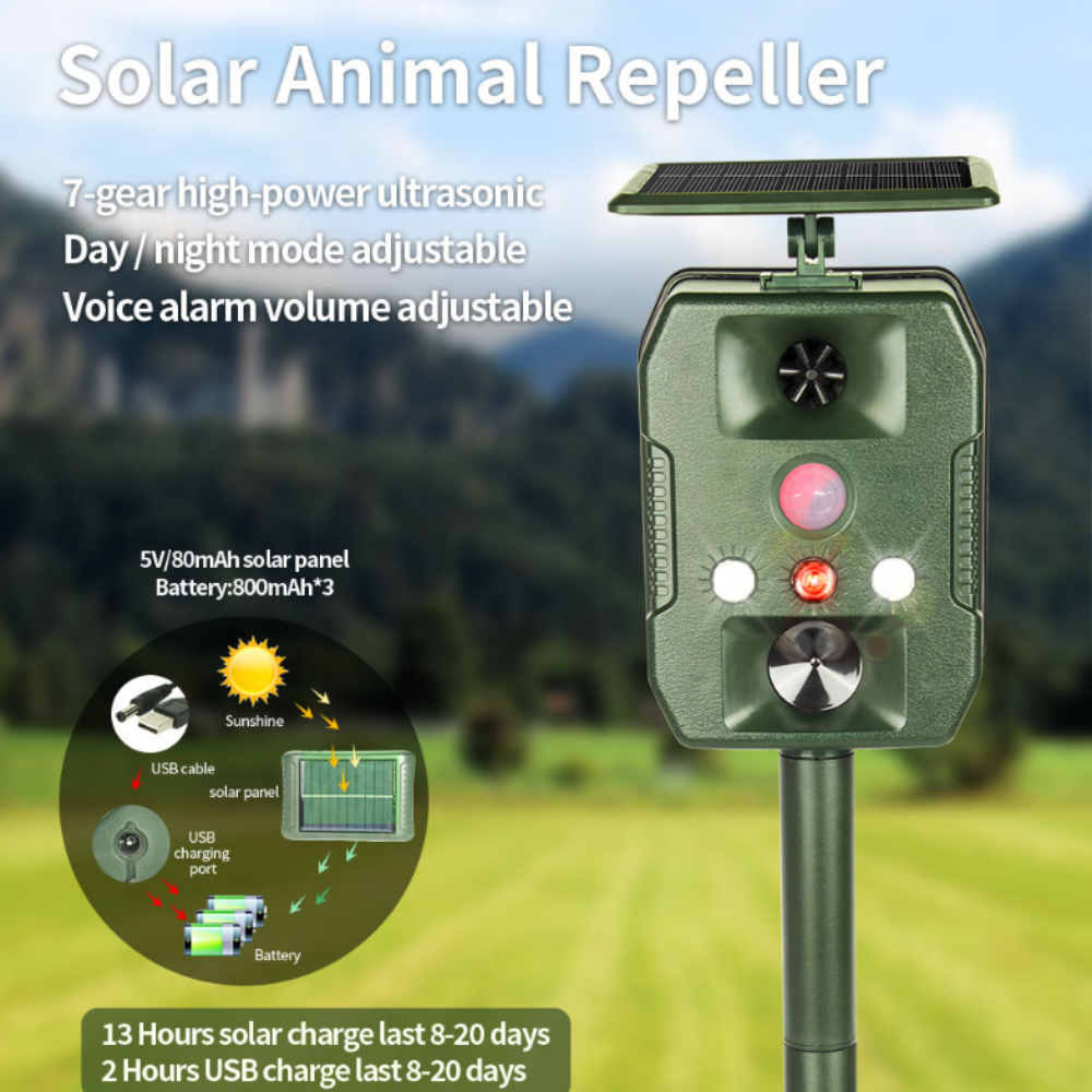 Mesin Halau Monyet Binatang Liar Kebun Solar Animal Repeller Motion ...