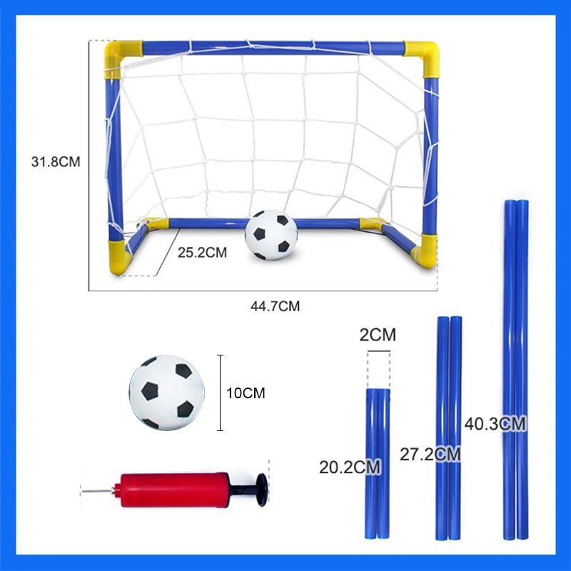 Mini Football Soccer Goal Post Net Set Kids Football Goal Bola Sepak ...
