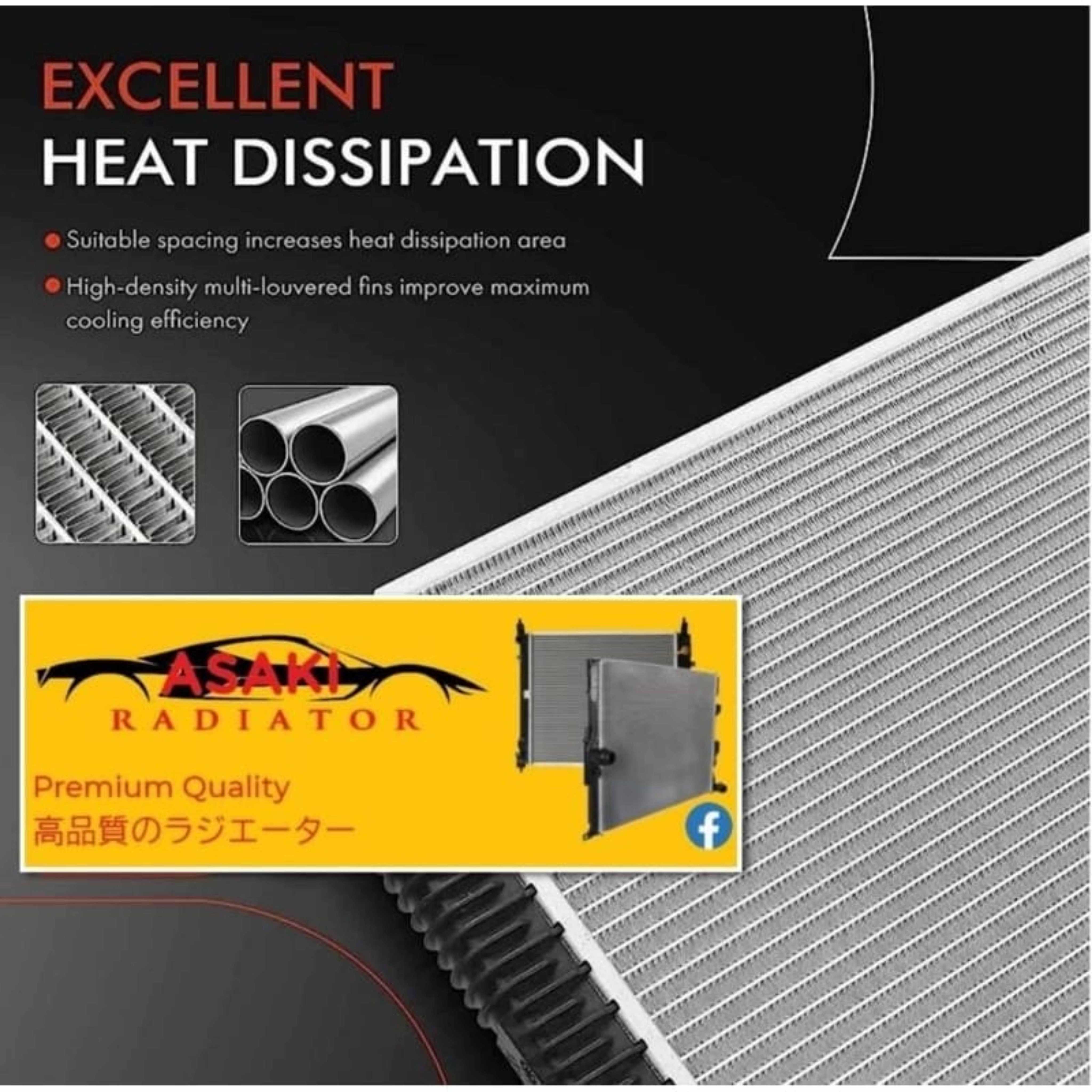 toyota Estima Acr30 2.4cc Radiator tangki air 26mm Double layer High ...