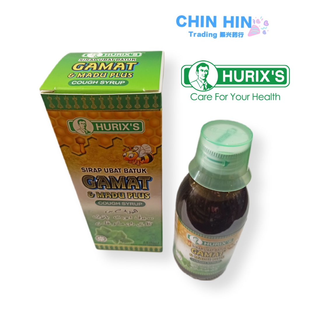 [HURIX'S] Sirap Ubat Batuk Gamat & Madu Plus / Cough Syrup (180ml ...