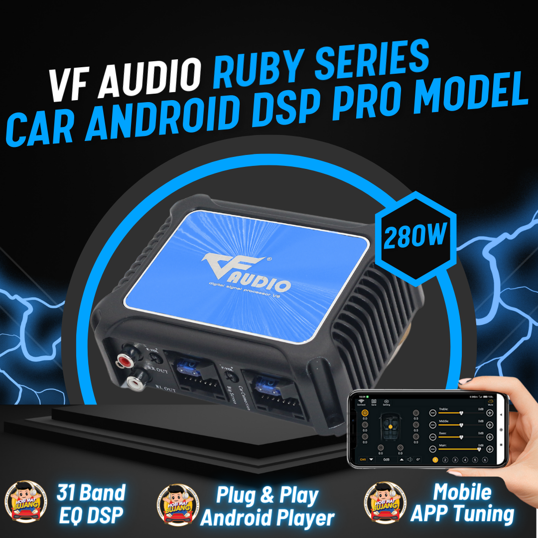 VF Audio Ruby V8 DSP Plug & Play OEM Android Player DSP Amplifier Android Player Car Sound ...