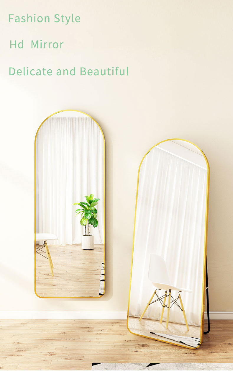 Arch Mirror Stand Bathroom Mirror wall Full Body Mirror Full-Length ...