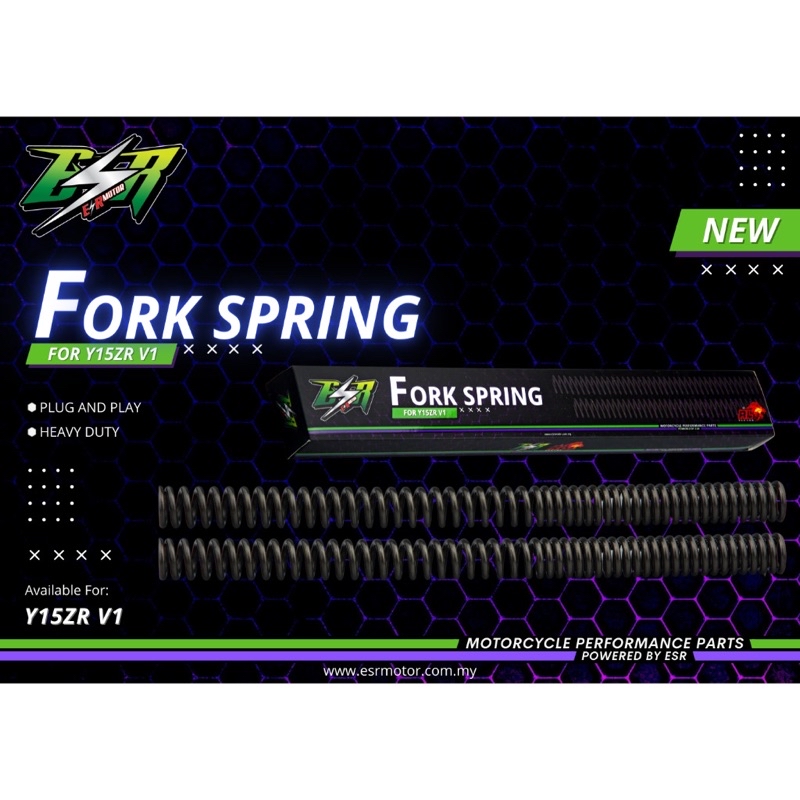 ESR FORK SPRING Y15 V1 V2 NVX LC135 LC RS RSX V1 V2 V3 READY STOCK ...
