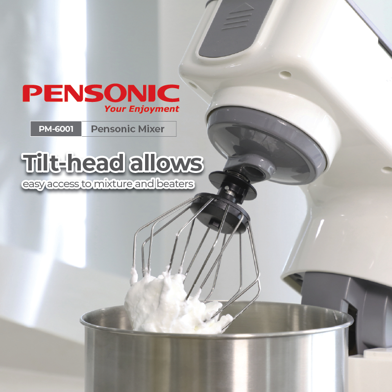 Pensonic Stainless Steel Bowl Stand Mixer Heavy Duty 5L For Cake PM ...