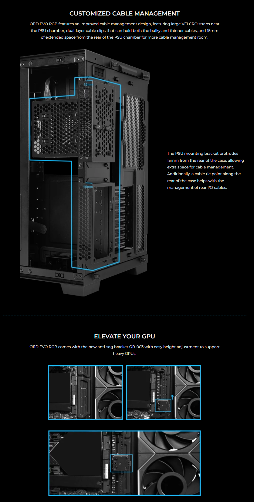 LIAN LI O11 DYNAMIC EVO RGB Tempered Glass - Black / White (O11D EVO ...