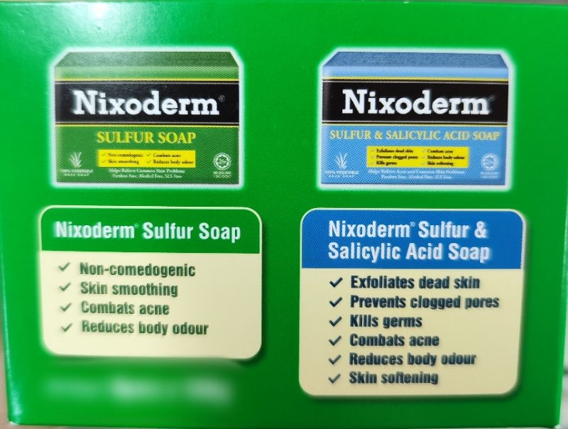 NIXODERM SULFUR SOAP & NIXODERM OINTMENT | Shopee Malaysia