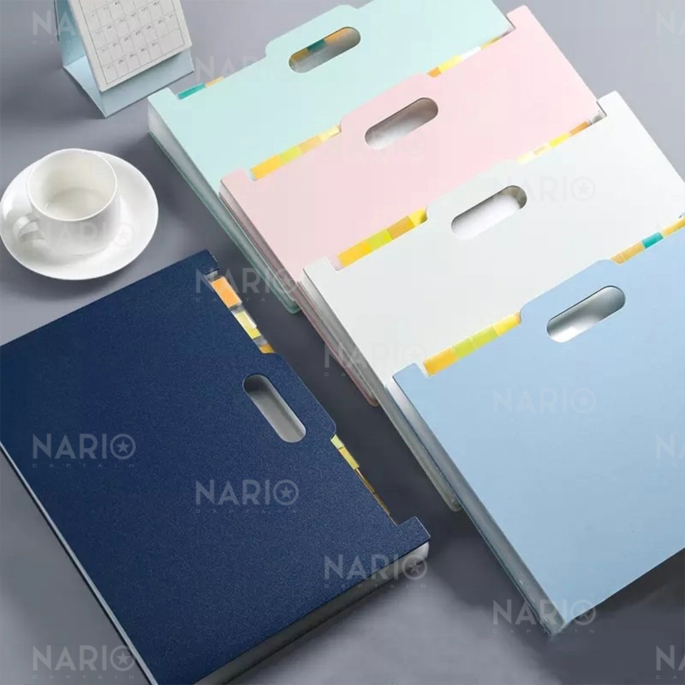 NARIO Multilayer Expanding File Folder A4 Size File Organizer Box ...