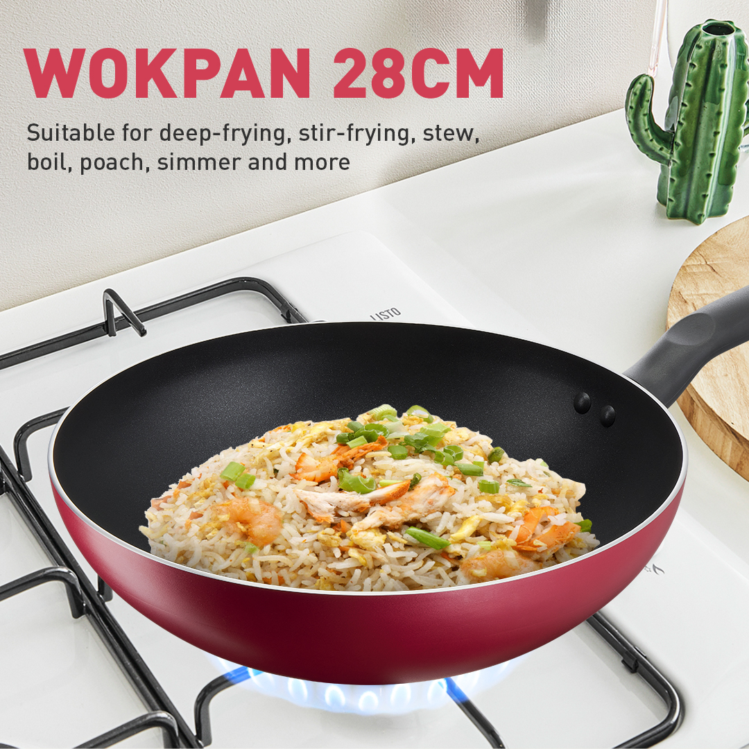 [Shopee Exclusive] Tefal Supercook 9pcs set (Frypan 24cm, Wokpan 28cm ...