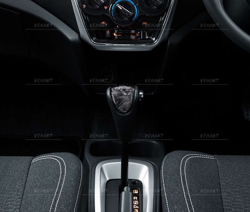 Vemart perodua axia carbon fiber gear shift knob frame cover ...