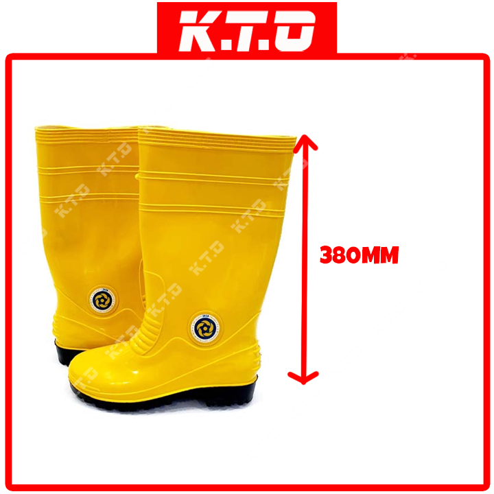 Korakoh 7000 Yellow Rubber Boot Highcut With Fabric Inside For ...