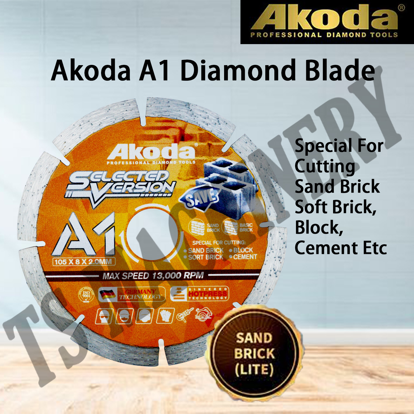 [𝐎𝐑𝐈𝐆𝐈𝐍𝐀𝐋]Akoda Heavy Duty Diamond Cutting Blade A1, A2, A3, A4, A5, A7 ...