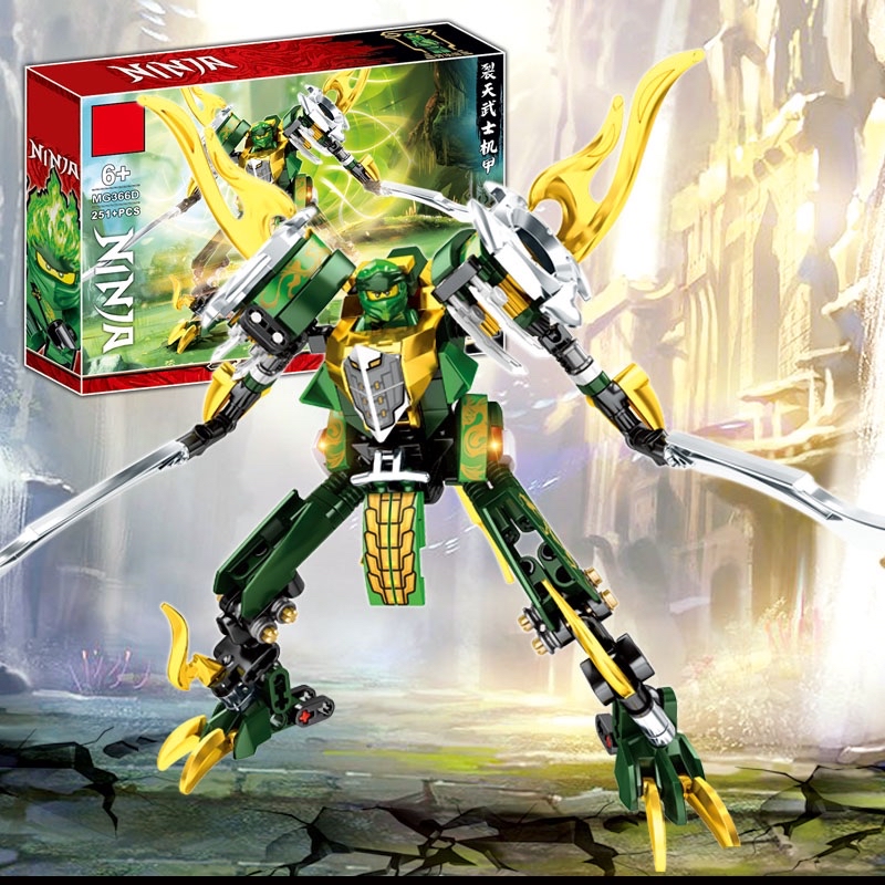 Ninja Warrior Mecha Model Puzzle Assembled Boys Small Particles ...