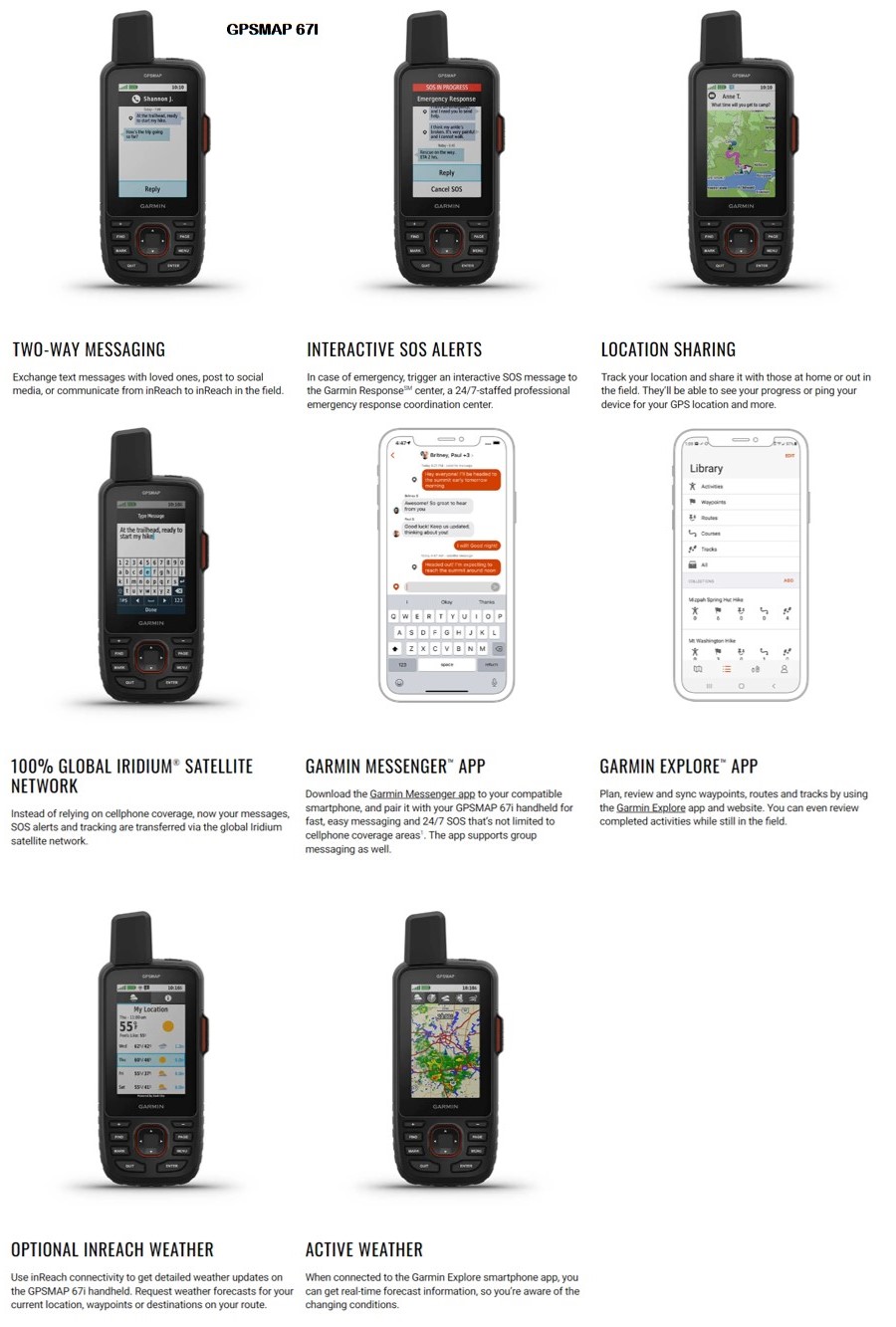 🇲🇾 Garmin GPSMAP 67 67i Multi Satellite Handheld GPS Expedition mode ...