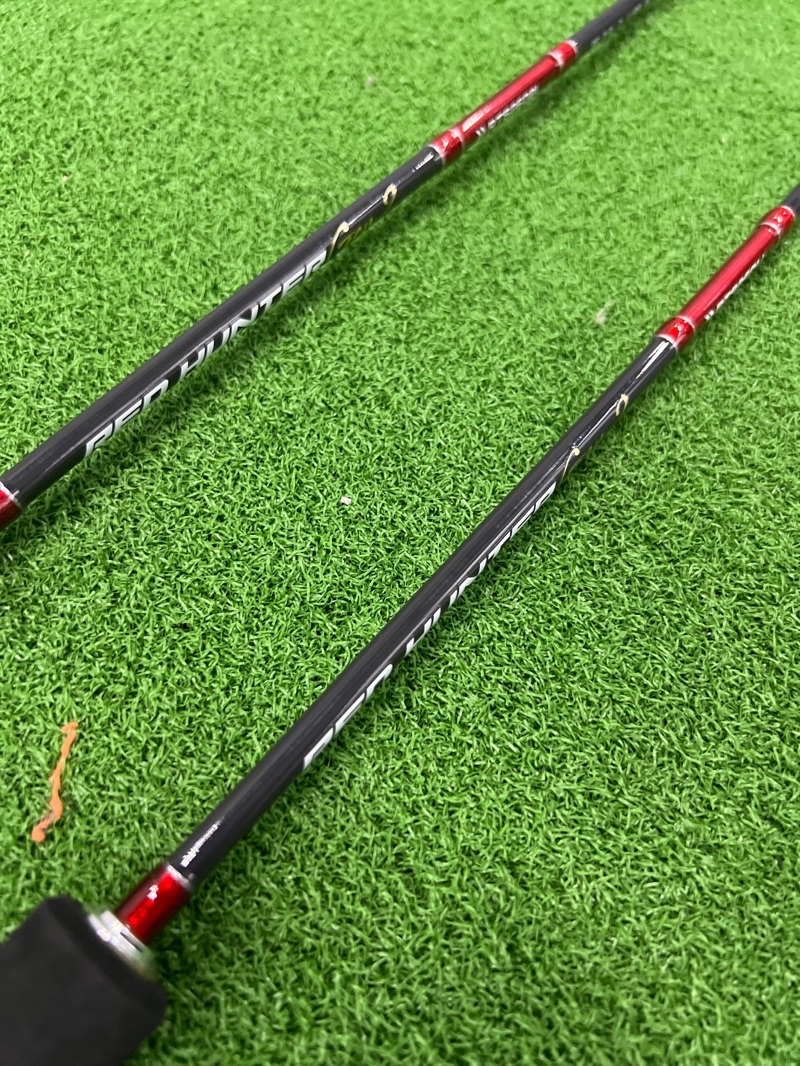 Eupro Red Hunter Gen 1 and Gen 2 Solid Carbon Jig Rod | Shopee Malaysia