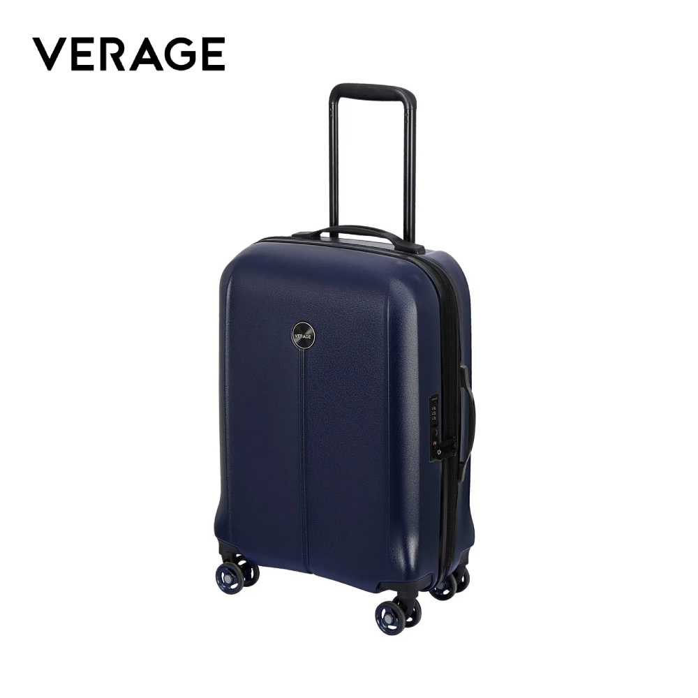 Verage Houston ABS-PC Anti-Bacterial Anti-Theft 24 inch Double Coil Zipper Hard Spinner Case ...