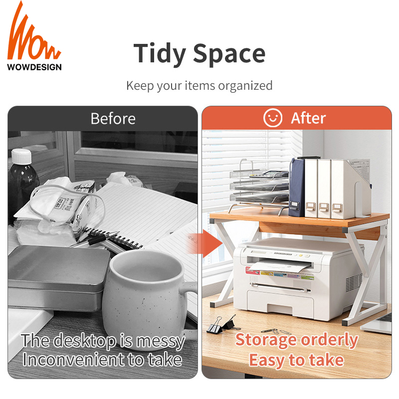 Printer Rack Multi-Layer Printer Shelf Desk Organizer Document Rack ...