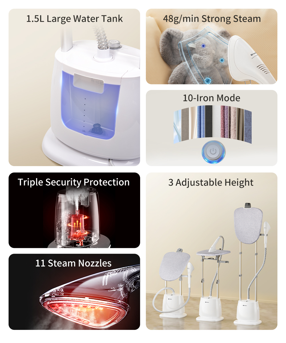 Simplus Garment Steamer Flat&Ironing&Hanging 3 In 1 Vertical Ironing ...