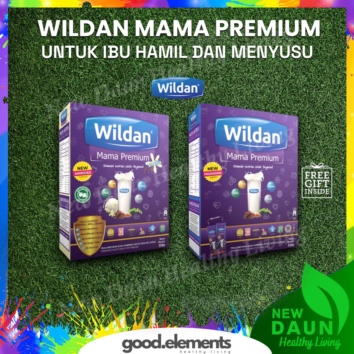 WILDAN SUSU KAMBING Family | Mama Premium | Adek | Waladun Junior Seisi ...