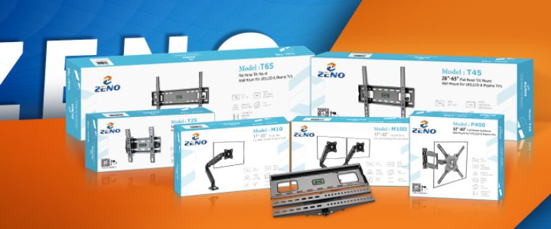 Zeno T115 32"- 65" 75" 85" 90" 100" Flat Panel Tilt Wall Mount TV ...