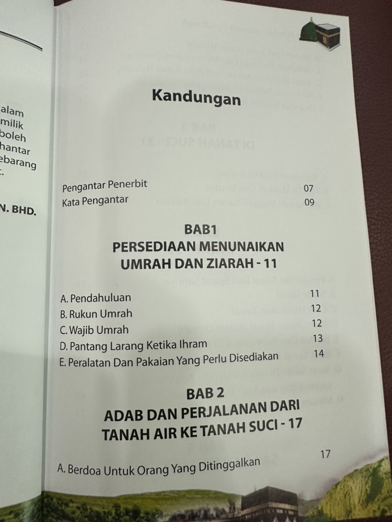 Buku Panduan Umrah Dan Ziarah Dilengkapi Dengan Doa Dan Tatacara ...