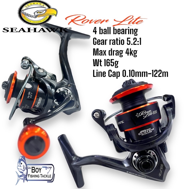 COMBO SET SEAHAWK ROVER LITE ROD REEL ULTRALIGHT UL BFS FINESSE ROVER ...