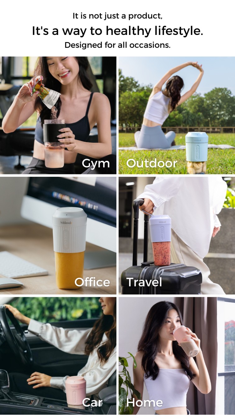 Hiblendr Juice Cup Pro S 2.0 Portable Blender 350ml USB-C Rechargeable ...