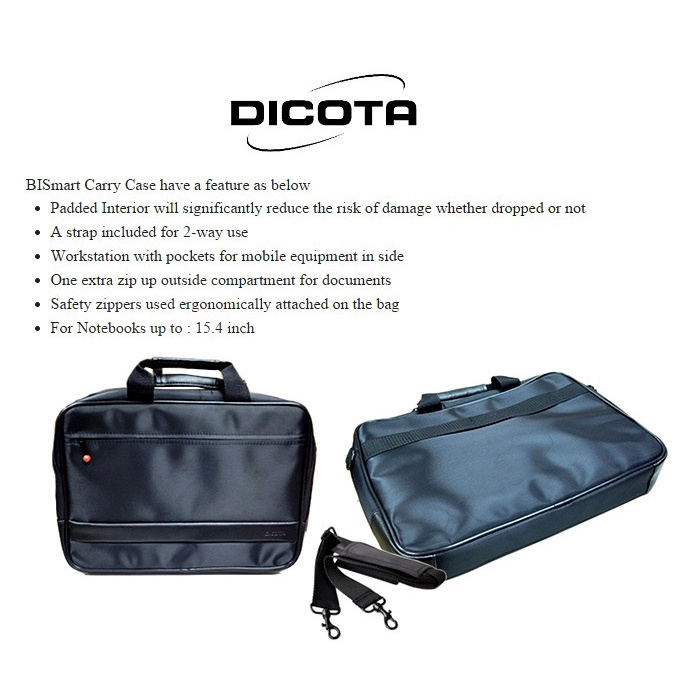 Lenovo BISmart by Dicota - CARRYING CASE 15.6' LAPTOP (0B95518) LAPTOP ...